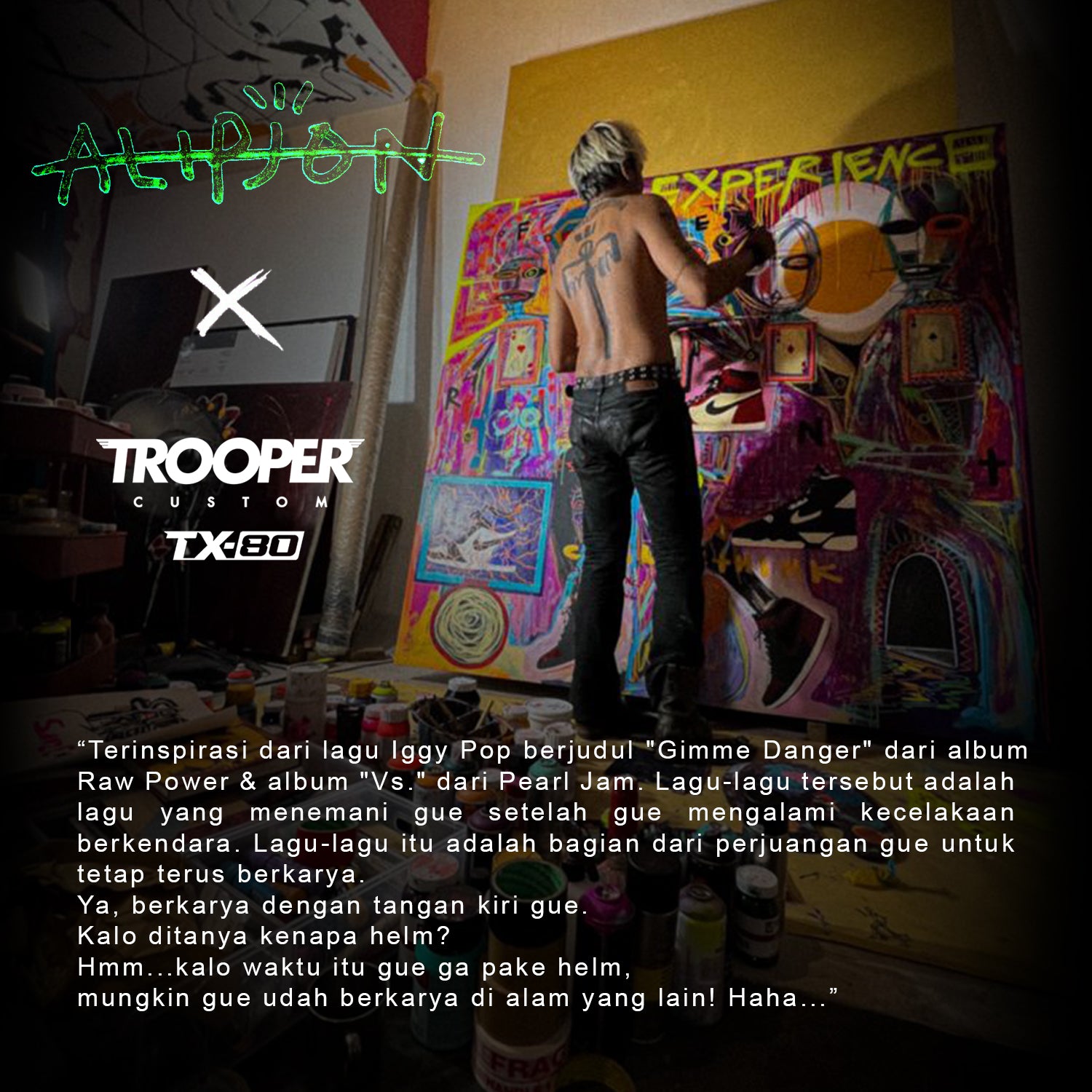 AlipJon Berkollaborasi dengan Troopercustom Helmet – troopercustom